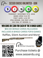 Sesser Gun Bingo: Thu, Nov 10, 2022