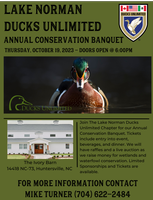 Lake Norman Ducks Unlimited Banquet: Thu, Oct 19, 2023