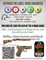 Between the Lakes Gun Bingo: Wed, Oct 11, 2023