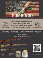 Lake Crystal Gun Bingo: Fri, Jan 19, 2024