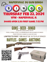 Naperville Gun Bingo: Thu, Feb 22, 2024