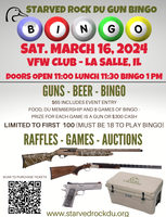 Starved Rock DU Gun Bingo - La Salle: Sat, Mar 16, 2024