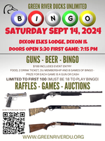Green River Gun Bingo: Sat, Sep 14, 2024